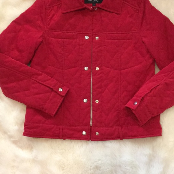Utex | Jackets & Coats | Utex Design Quilted Red Button Up Jacket ...